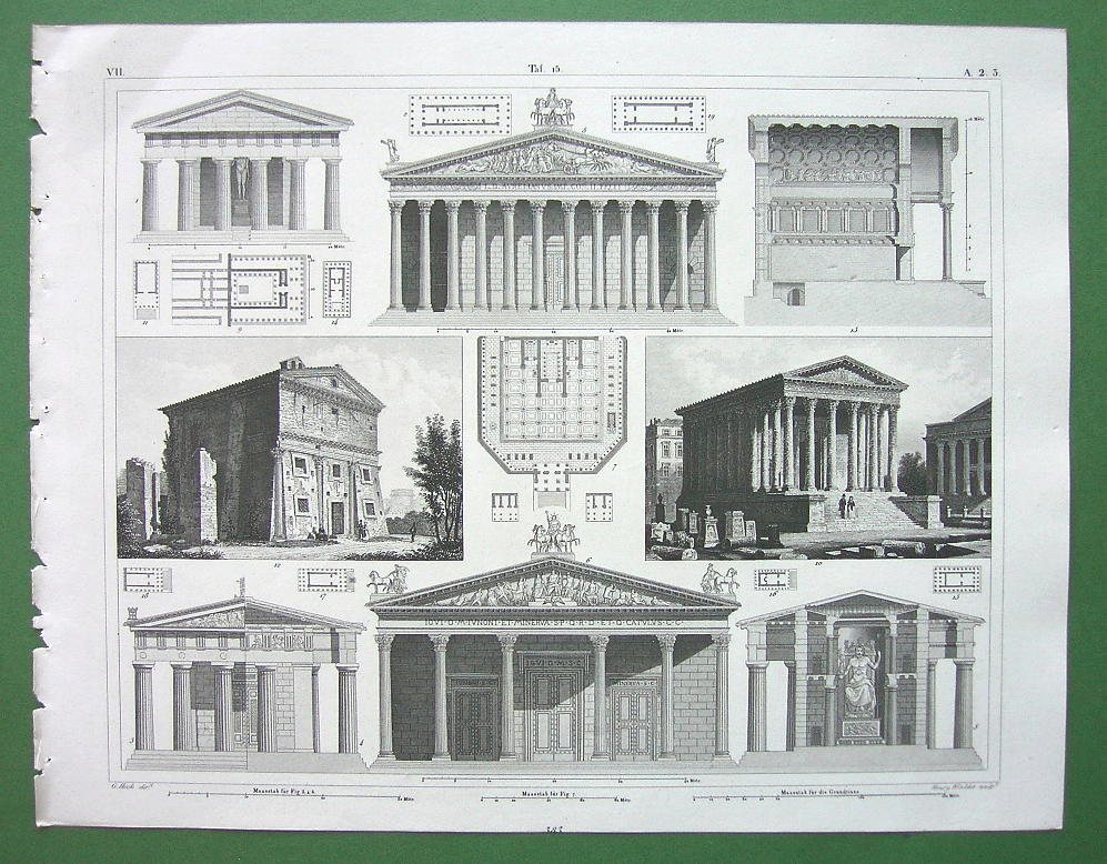 [Views of various Roman Temples] - La Maison Carrée