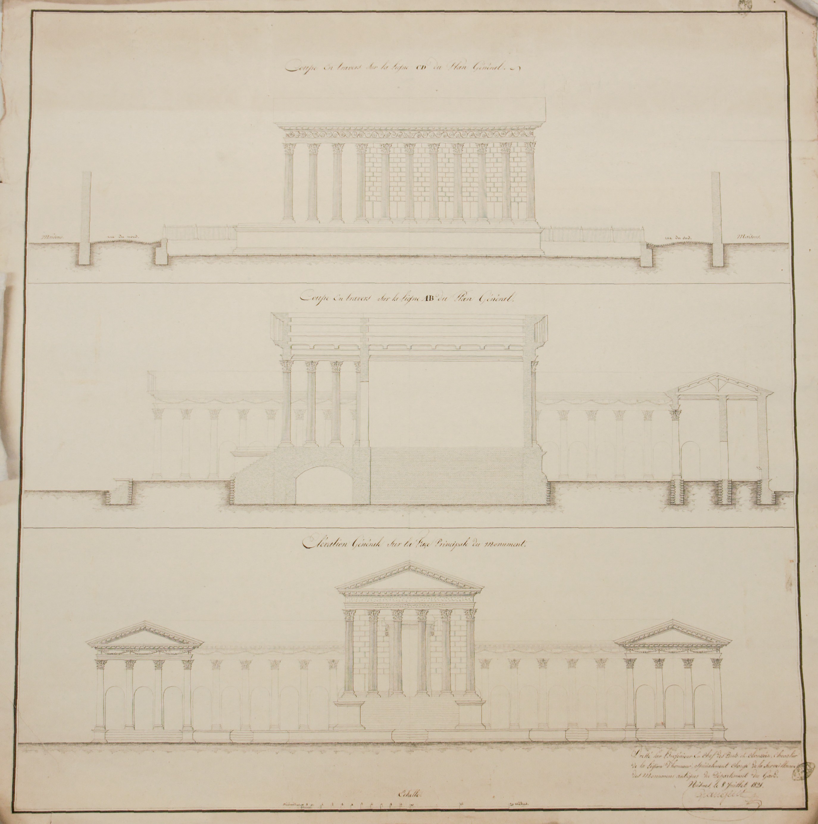 [Plan de la Maison Carrée] - La Maison Carrée